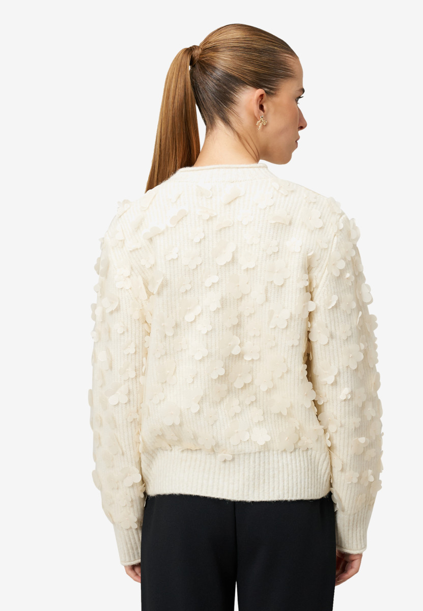 Pullover mit 3D Blüten | Pullover | Strickpullover & Cardigans | Bekleidung | DAMEN | MODE ...